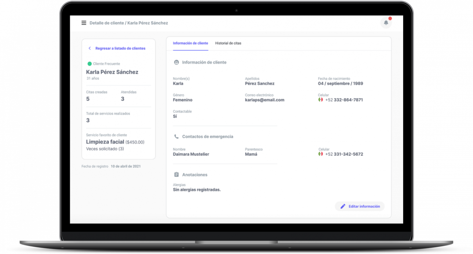 Nueva funcionalidad: Visualiza el historial de citas y servicios más ...